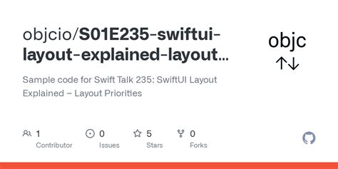 GitHub Objcio S E Swiftui Layout Explained Layout Priorities Sample Code For Swift Talk