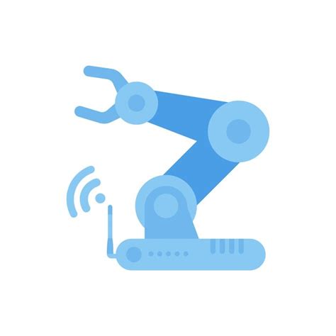Premium Vector Robotic Arm Icon Concept Of Internet Of Things And Automation Isolated Vector