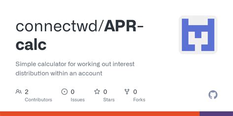Github Connectwdapr Calc Simple Calculator For Working Out Interest
