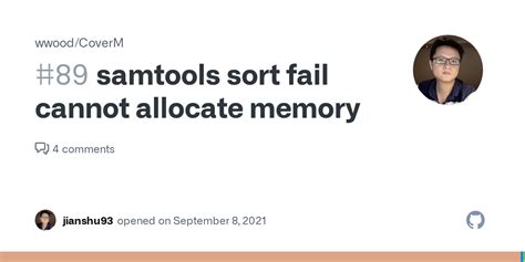 samtools sort fail cannot allocate memory · issue 89 · wwood coverm · github
