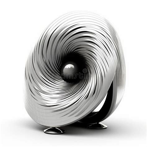 Algorithmic Art Speaker Isolated On White Background Image Stock Illustration Illustration Of