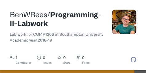 Github Benwrees Programming Ii Labwork Lab Work For Comp At