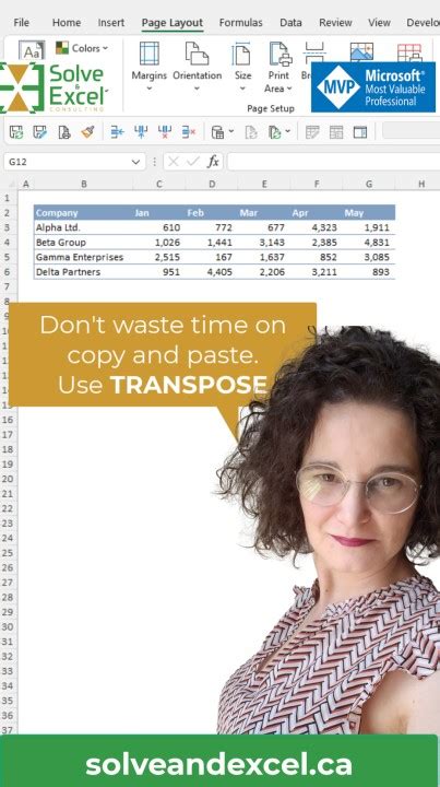 solve and excel consulting on linkedin do you need the data in a table