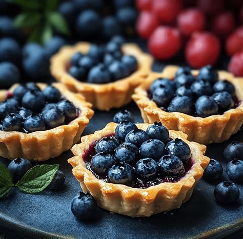 Mini Blueberry Pies Recipe Easy Bite Sized Treats