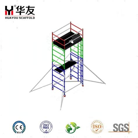 Adjustable Access Scaffolding Mobile Tower Used For Building Construction In The European And