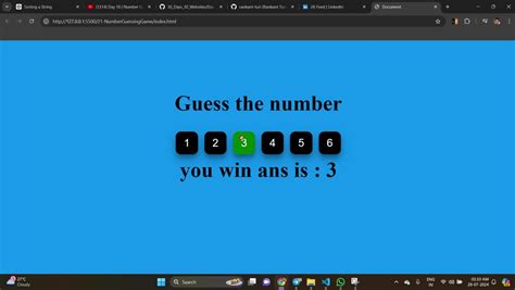 day 21 of 100daysofcode challenge number guessing game ravikant turi posted on the topic