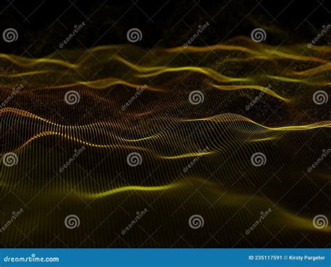 3d Abstract Particle Flow Background Stock Image 185708095