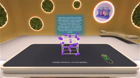 Crystal Lattice Model Iodine Ar 3d Youtube