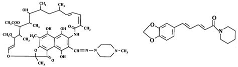 Structures Of Rifampicin Left And Piperine Right Download Scientific Diagram