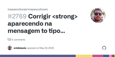 Corrigir Aparecendo Na Mensagem To Tipo Warning · Issue 2769