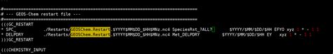 gcclassic 14 1 1 tagged co hemco config rc geos chem restart files issues · issue 203