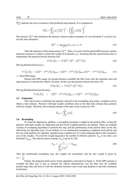 Vehicle Positioning In Urban Environments Using Particle Filtering