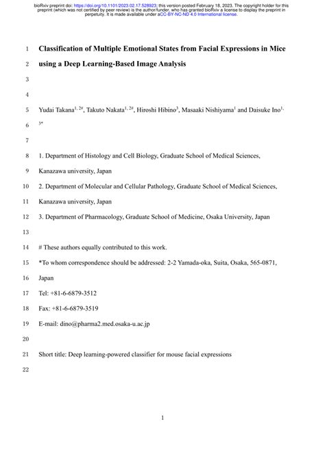 Pdf Classification Of Multiple Emotional States From Facial