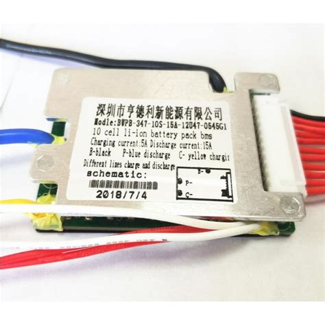 Bms 10s 36v Com Interruptor Liga Desliga 42v 15a Bms