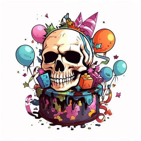 Happy Birthday Skull Pictures Freepik