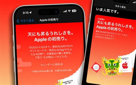 Appleの初売り2024がスタート。ギフトカード最大3万円分もらえる It News