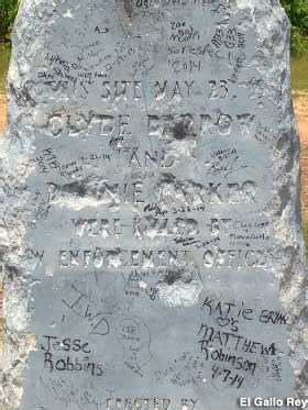 Gibsland La Bonnie And Clyde Death Site