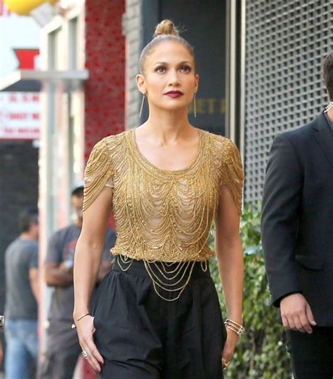 Jennifer Lopez Wearing Chimento Stretch Multiple Collection