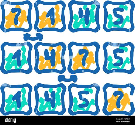 Bubble Sort Algorithm Icon Doodle Illustration Stock Vector Image And Art Alamy