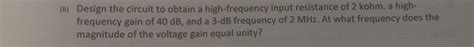 Solved 3 Figure Below Shows A Circuit That Has A Single