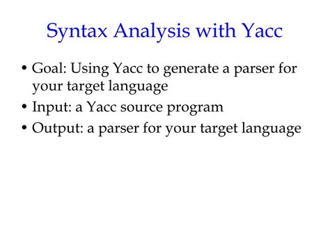 Ppt Programming Exercise 2 Syntax Analysis Powerpoint Presentation