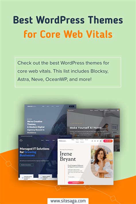 15 best wordpress themes for core web vitals in 2023 sitesaga