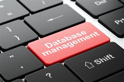 database concept database on digital data paper background stock