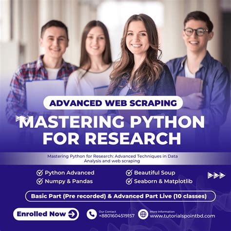 Mastering Python For Research Advanced Technique Tutorials Point BD