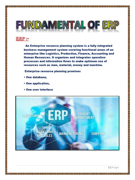 fundamentals of erp pdf