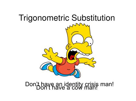 PPT Trigonometric Substitution PowerPoint Presentation Free Download ID