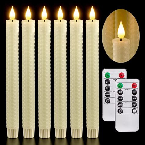 Homemory Flameless Taper Candles With Remote Nepal Ubuy
