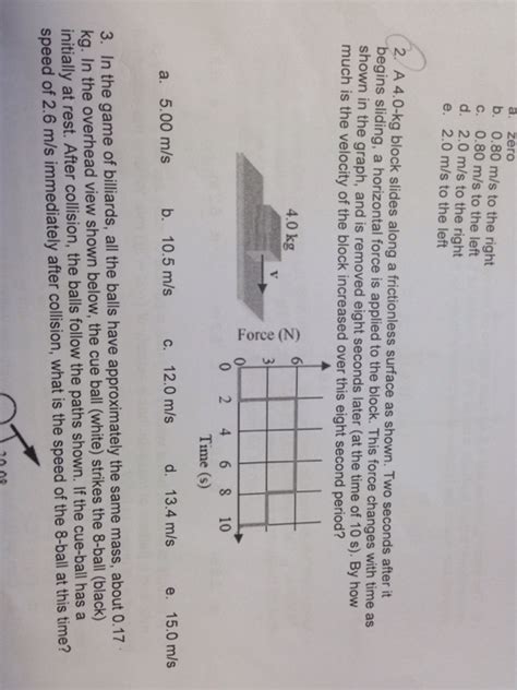 Solved A Kg Block Slides Along A Frictionless Surface As Chegg