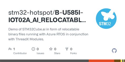 GitHub Stm Hotspot B U I IOT A AI RELOCATABLE THREADX Demo Of STM Cube Ai In Form Of