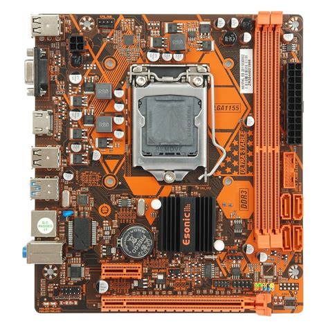 China Esonic Motherboard H61 Support 2nd 3rd Gen Lga1155 Processor Motherboard Mainboard