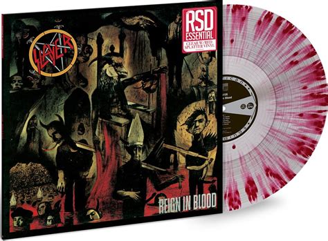 Reign In Blood Clear W Red Splatter Lp Vinyl Rsd Essential