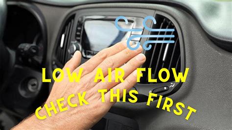 Air Only Blows Through Front Vents Quick Fixes