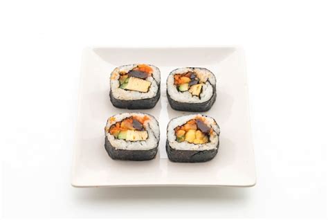 Sushi Roll Japanese Food Style Premium Photo