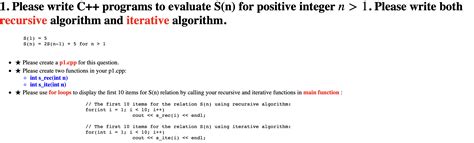 Solved Please Write C Programs To Evaluate Sn For