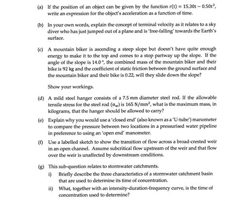 Solved A If The Position Of An Object Can Be Given By The Chegg