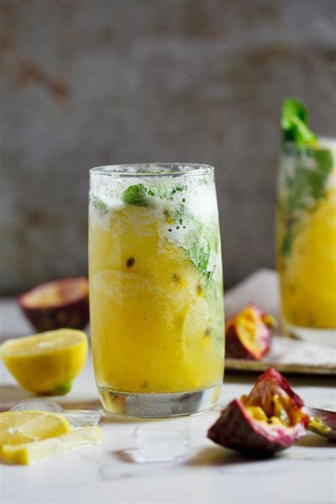 Fresh Pineapple And Passion Fruit Mojito