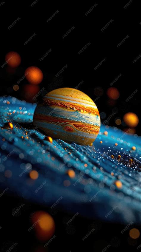 Premium Photo Holographic Solar System Model With Orbiting Planets And Asteroid Belt Cosmos