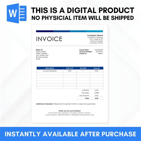 Plantilla De Factura De Venta De Microsoft Word Cómo Hacer Facturas
