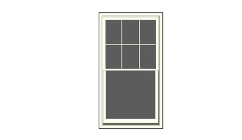 矩形单格多格组合窗户su模型 构建五金 土木在线