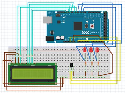 Sensor Suhu Dengan Lcd Dan Led Making Temperature Sensor With Lcd And