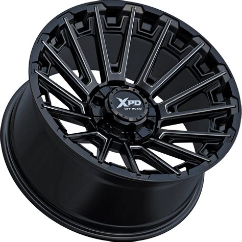 Xpd 715 Viking Gloss Black Milled Spdline Wheels