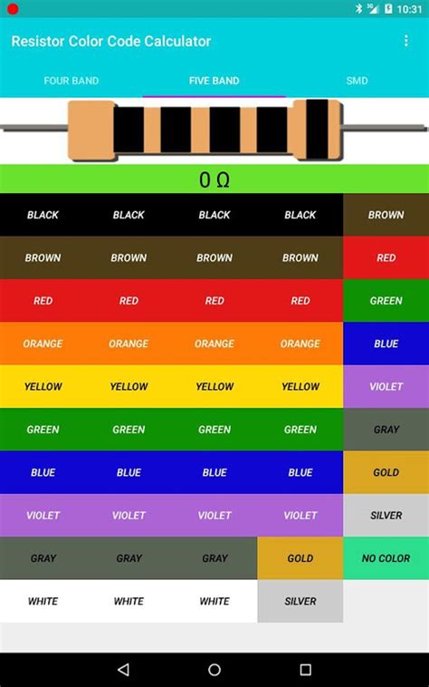 Resistor Color Code Calculator Apk For Android Download