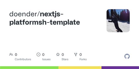 GitHub Doender Nextjs Platformsh Template