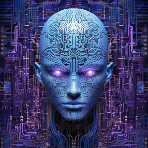 Premium Ai Image Chatgpt Supercomputer And Artificial Intelligence In The Face Of A Man