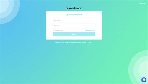logging in to hexnode uem console hexnode help center