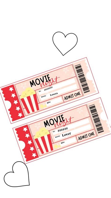 Diy Movie Ticket Envelopes